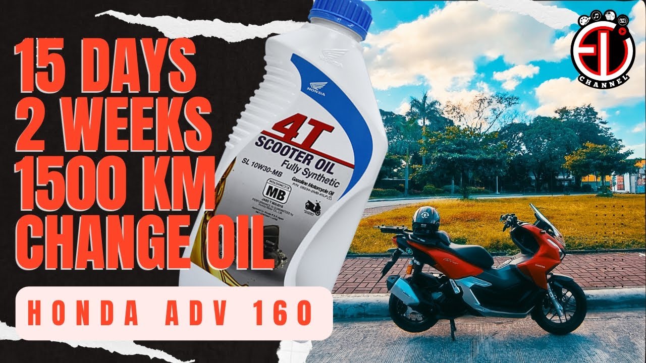 HONDA ADV 160 | 1500 km change oil - YouTube