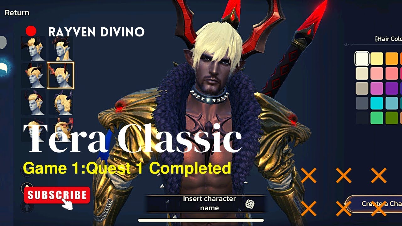 TERA CLASSIC :Newest RPG Game: First Game Quest 1 Completed - YouTube