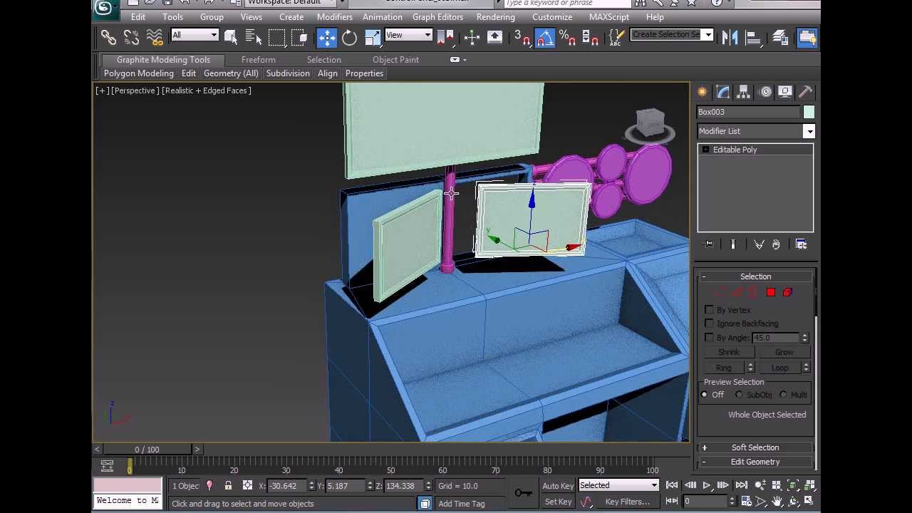 3ds Max Exercise ControlPanel Low Poly part 4 - YouTube
