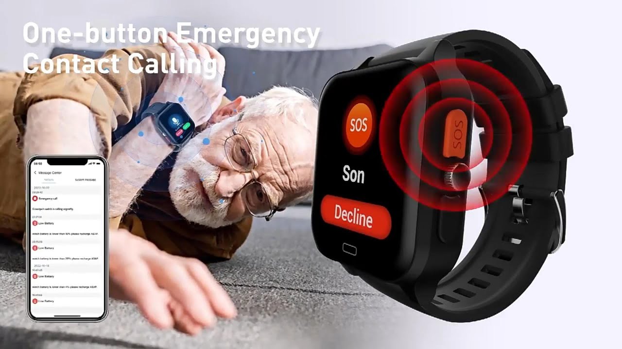 Elderly-Oriented Smart Watch, fit just into seniors' needs - YouTube