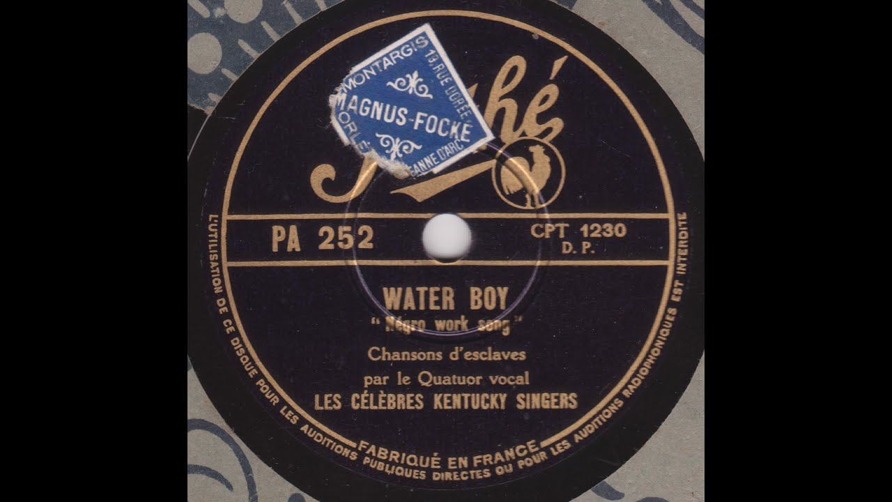 The Kentucky Singers " Waterboy " 1934 - YouTube