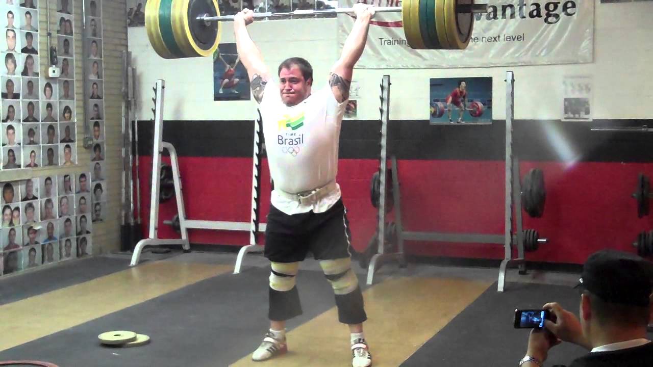 180 kg Power Clean + Push Press - YouTube