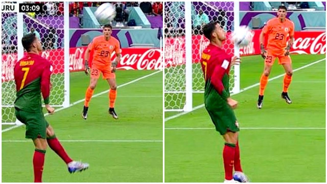 Cristiano Ronaldo used his shoulder to make assist vs Uruguay at World ...