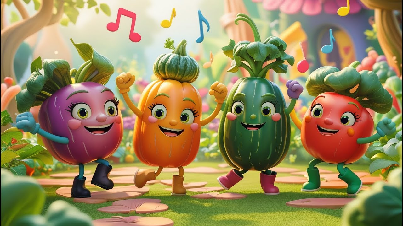 Veggie Dance | Most watched veggie dance | Nursery Rhymes + Kids Songs - YouTube