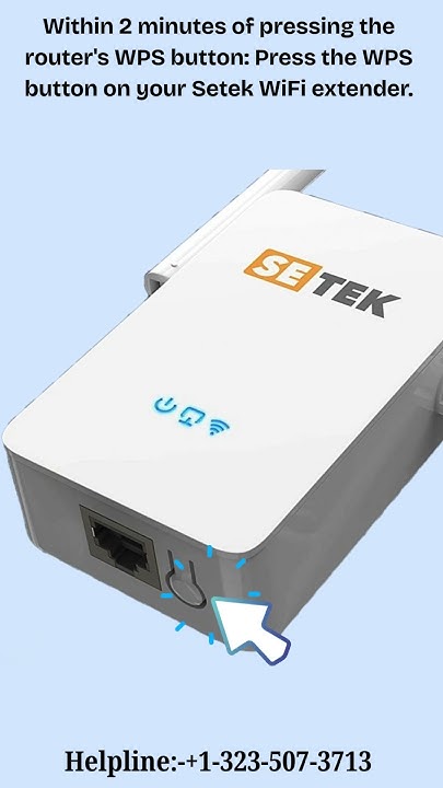 Setek Wifi Extender installation using the WPS push button | Setek extender setup - YouTube