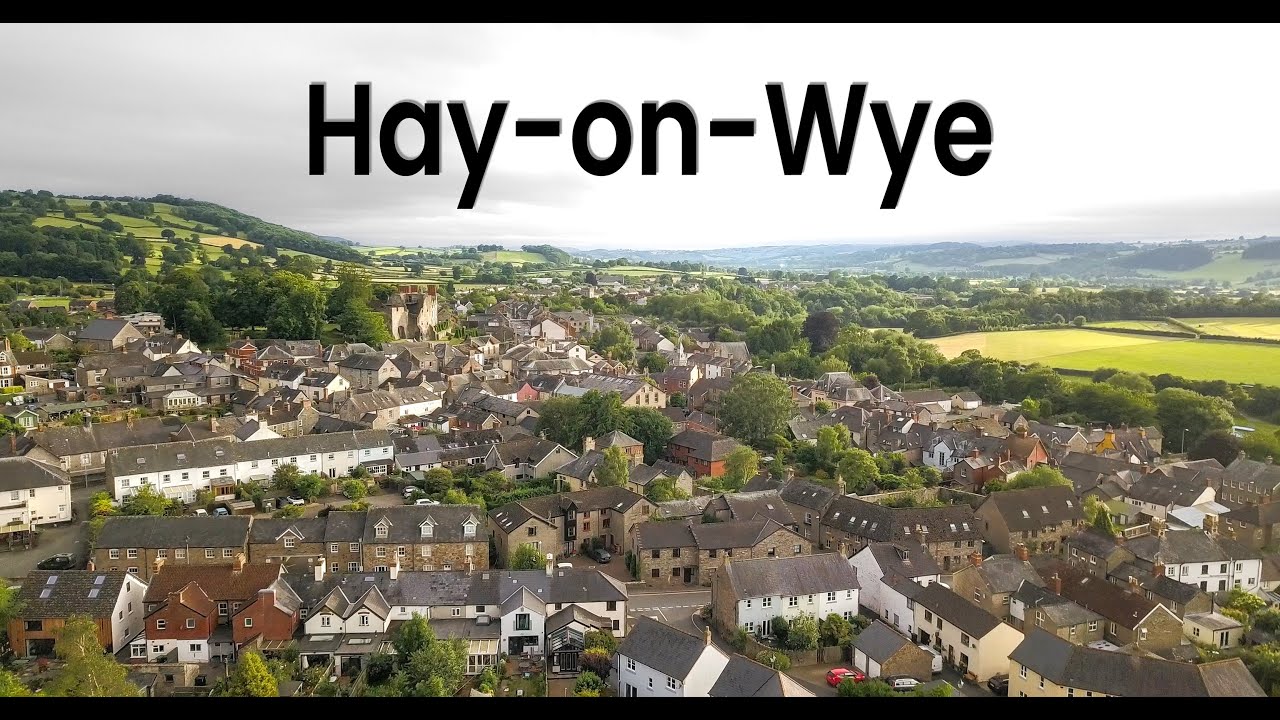 HAY-on-WYE | By Drone and on Foot | River Walk | Hay Town & Castle ...