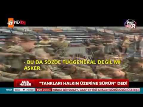 Binbaşı, tuğ generalin kafasına vuruyor. (İZLEMEDEN GEÇME)