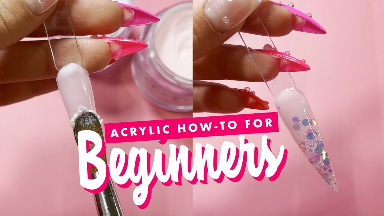 Acrylic Nail Tutorial | How To Apply Acrylic For Beginners | Working ...