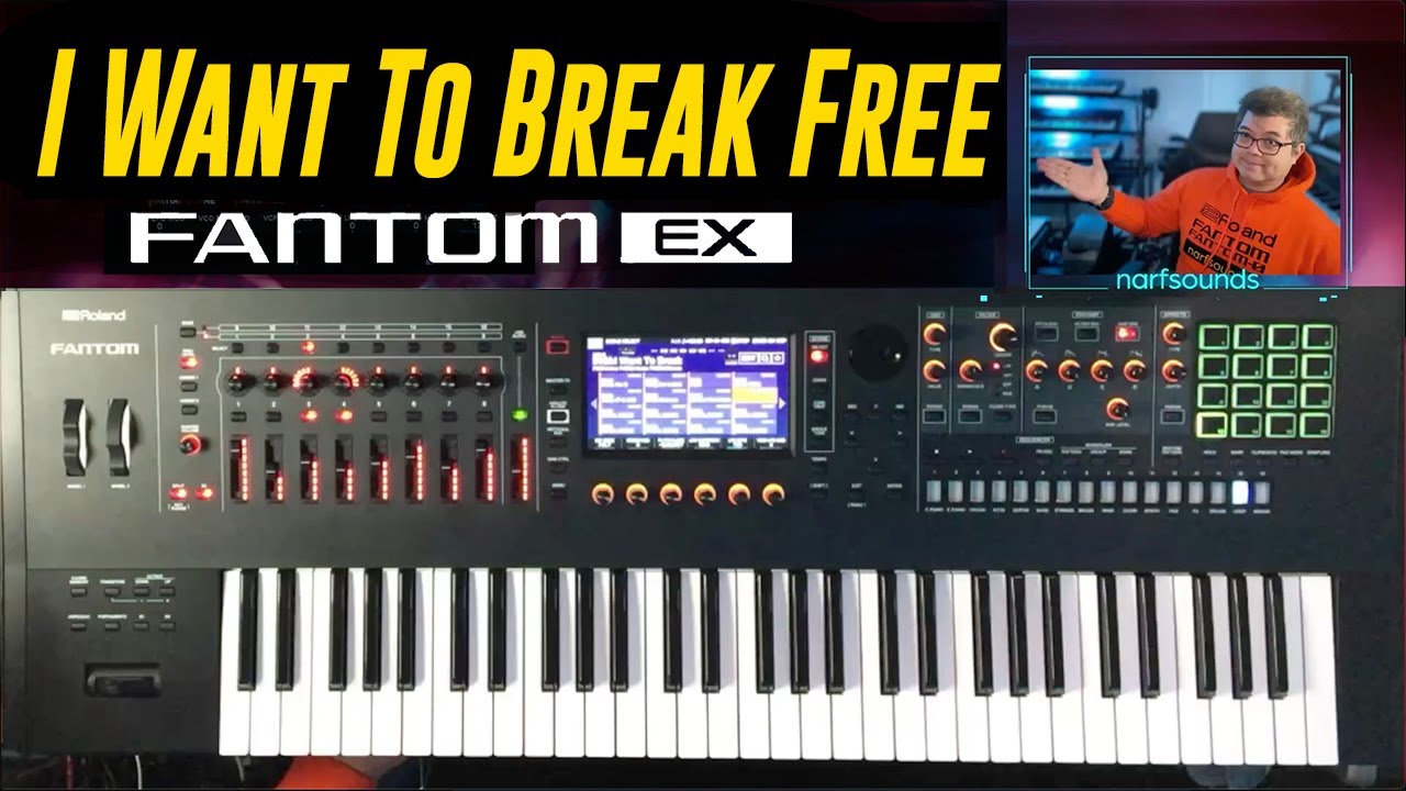 I Want To Break Free Queen Roland Fantom EX | Jupiter-8 ACB & Synth ...