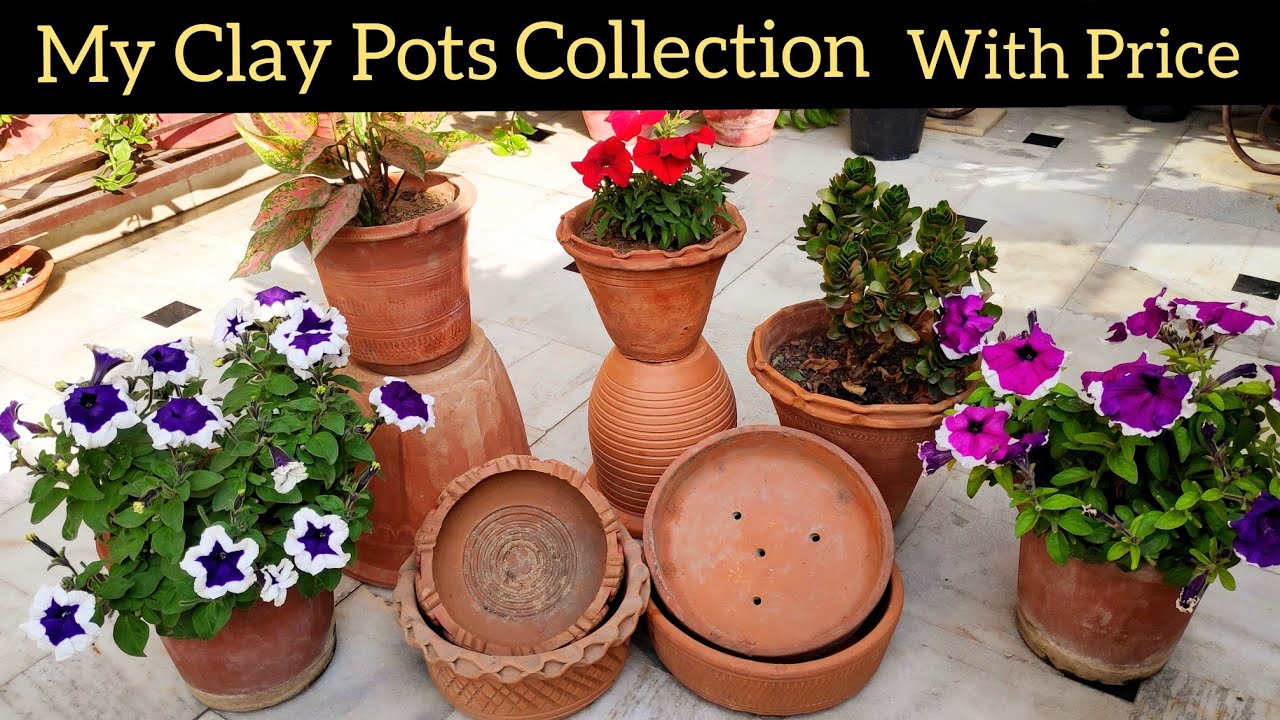 CLAY POTS collection with RATES, मिट्टी के गमले, TERRACOTTA POTS ...