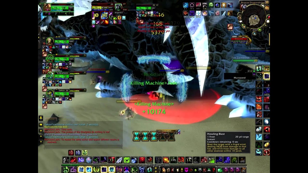 World of Warcraft 4.3 End of Time Instance Murozond Boss Guide in HD ...