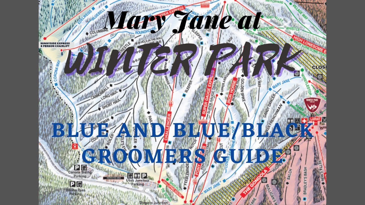 Mary Jane at Winter Park Ski Resort, Colorado: Blue and Blue/Black ...