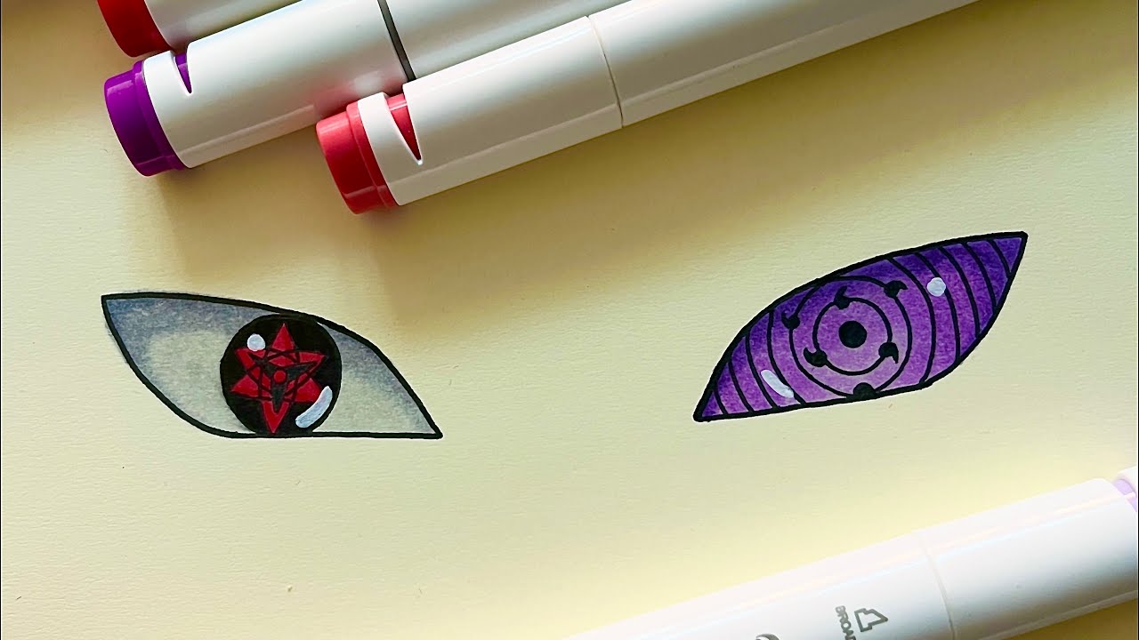 How To Draw Sasuke Uchiha’s Eyes - YouTube