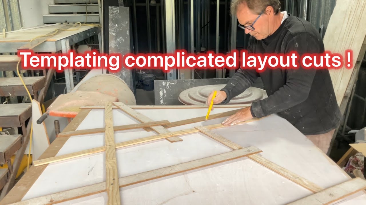 How to create a template to make complicated cuts when using plywood or ...
