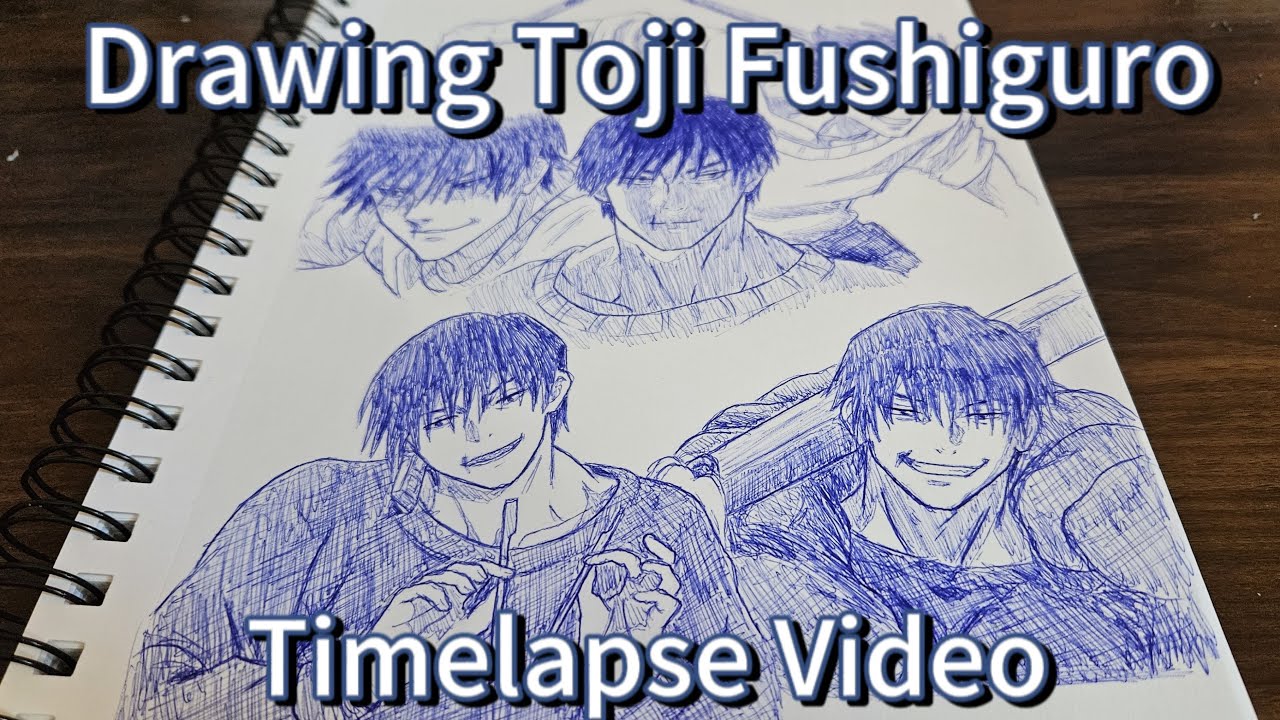 Drawing Toji Fushiguro from Jujutsu Kaisen | Full Timelapse Video - YouTube