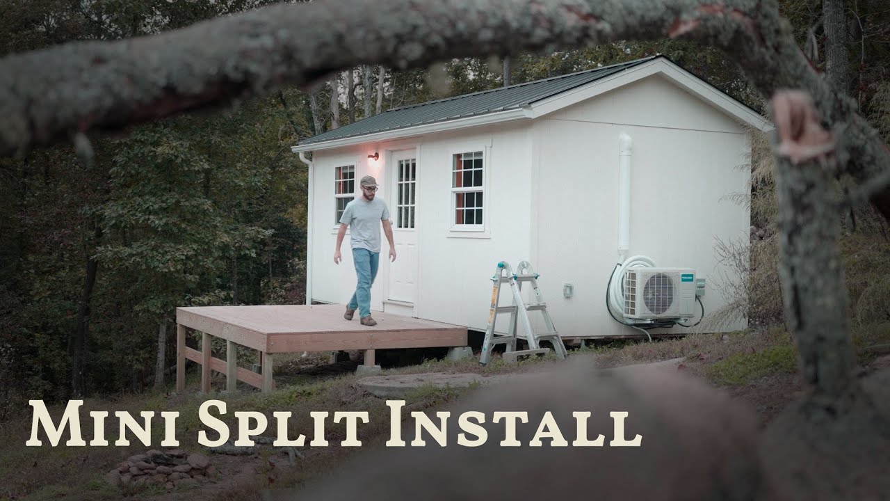 DIY MINI SPLIT Install - HEAT and A/C - Mr.Cool DIY 9K - Shed to House ...