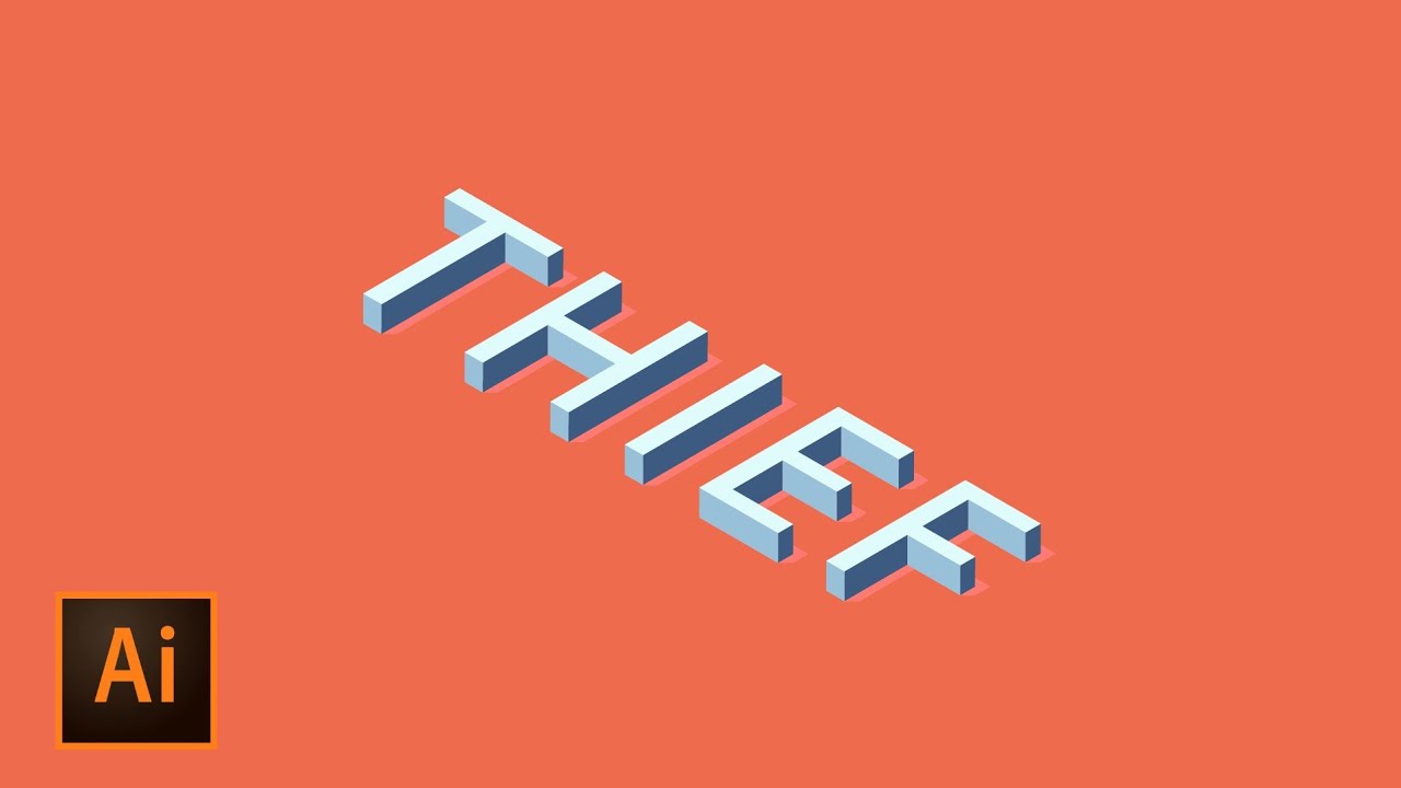 Isometric 3D Text | Illustrator Tutorial 2020 - YouTube