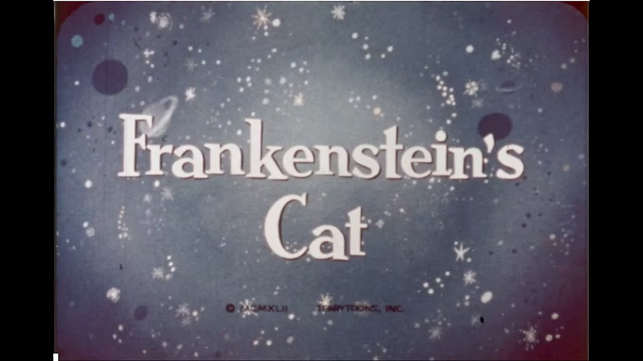Super Mouse (Mighty Mouse) Frankenstein's Cat (1942) 16mm - YouTube