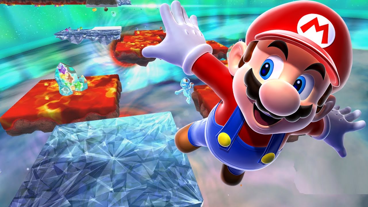 Super Mario Galaxy: FIRE and ICE Galaxies, Bowser Boss Fight + More ...