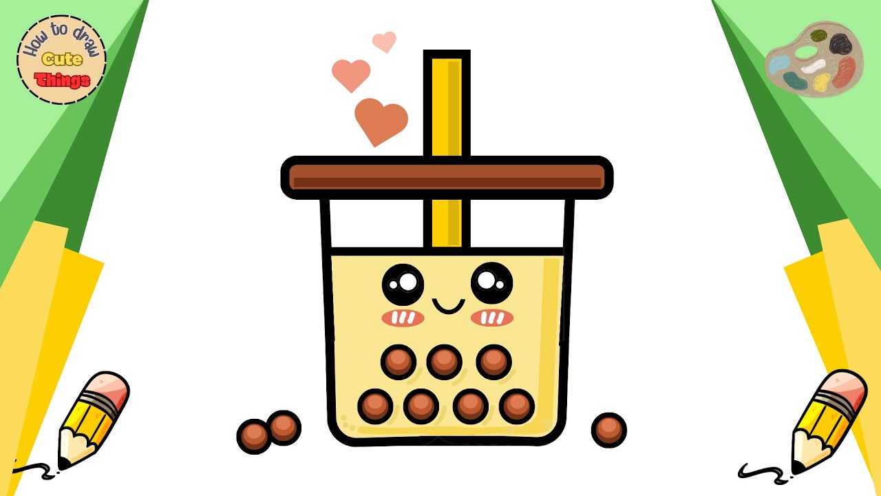 How to draw a cute beverage, step by step, How to draw cute things # ...