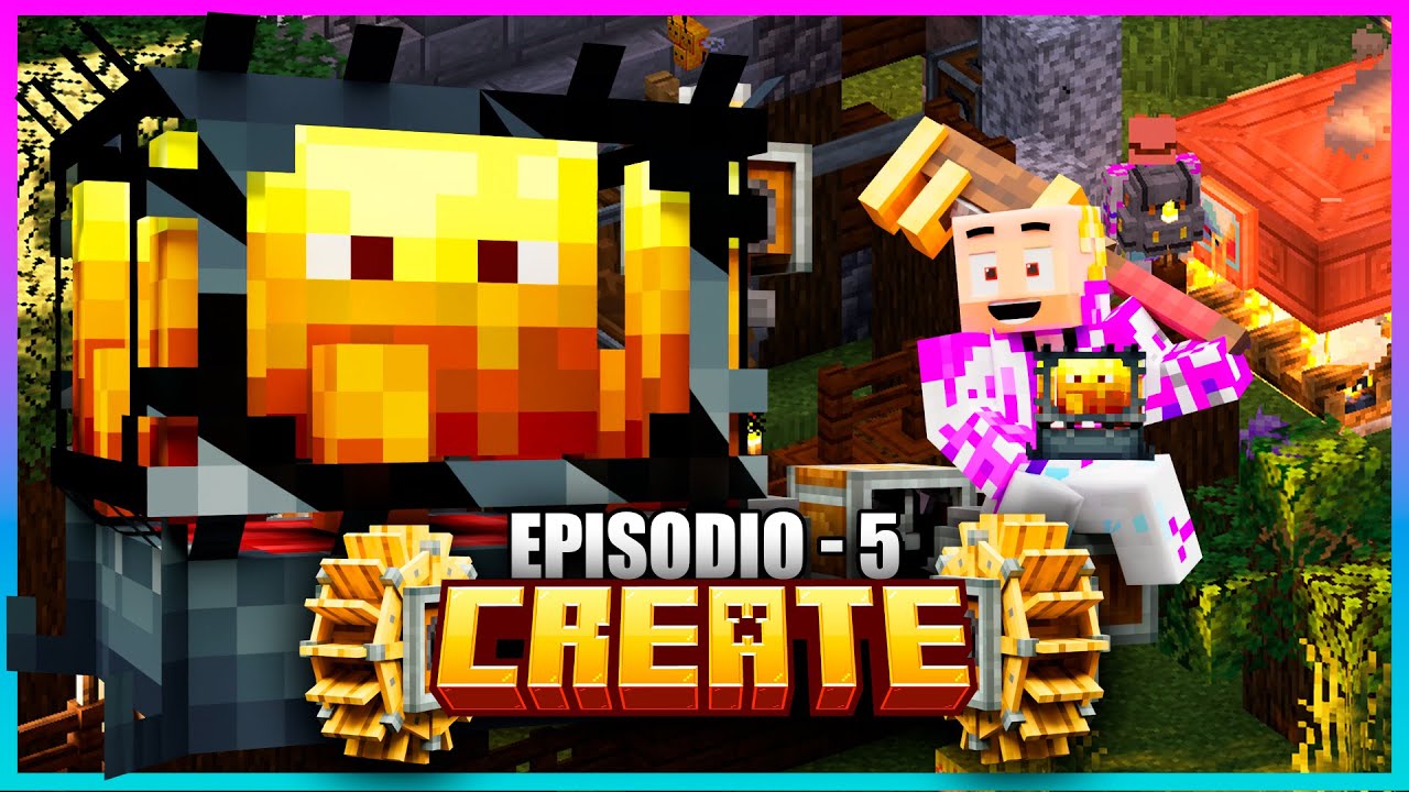 Quemador de BLAZE del mod CREATE en Minecraft survival | Capitulo 5 ...