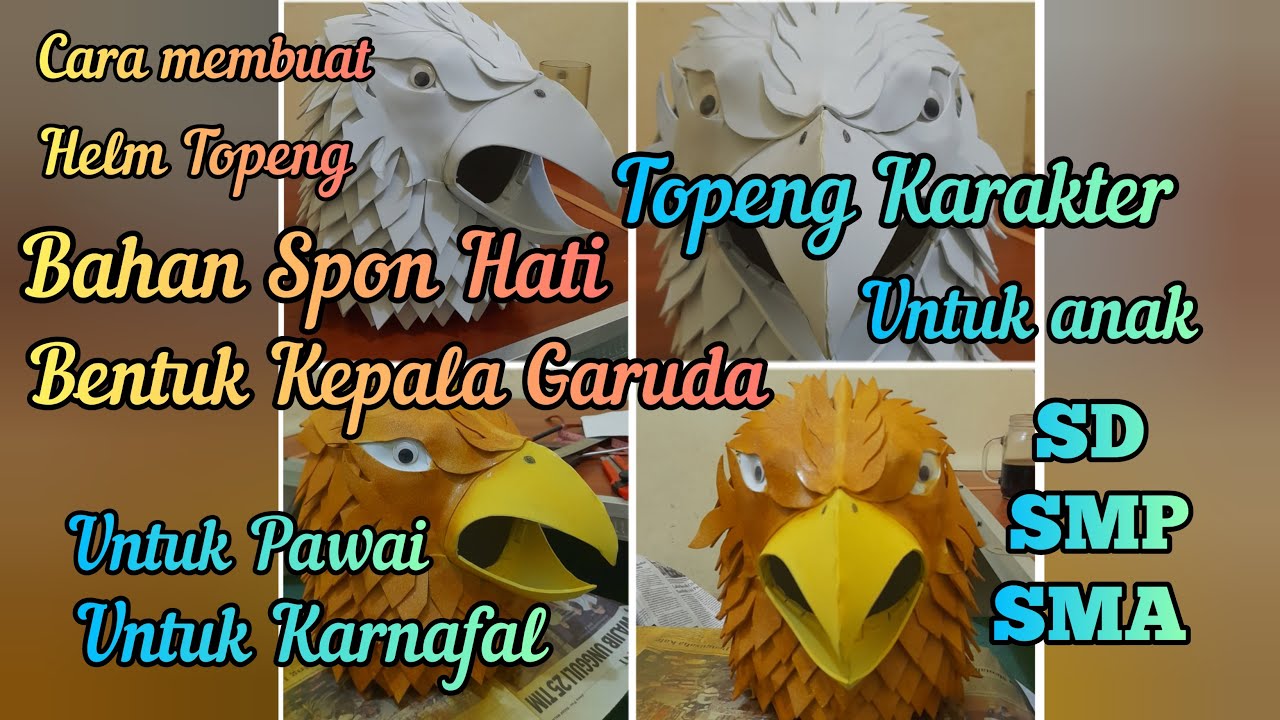 Kostum Karnafal.. Topeng bentuk Kepala Garuda#caksandos#kabar#hiburan# ...
