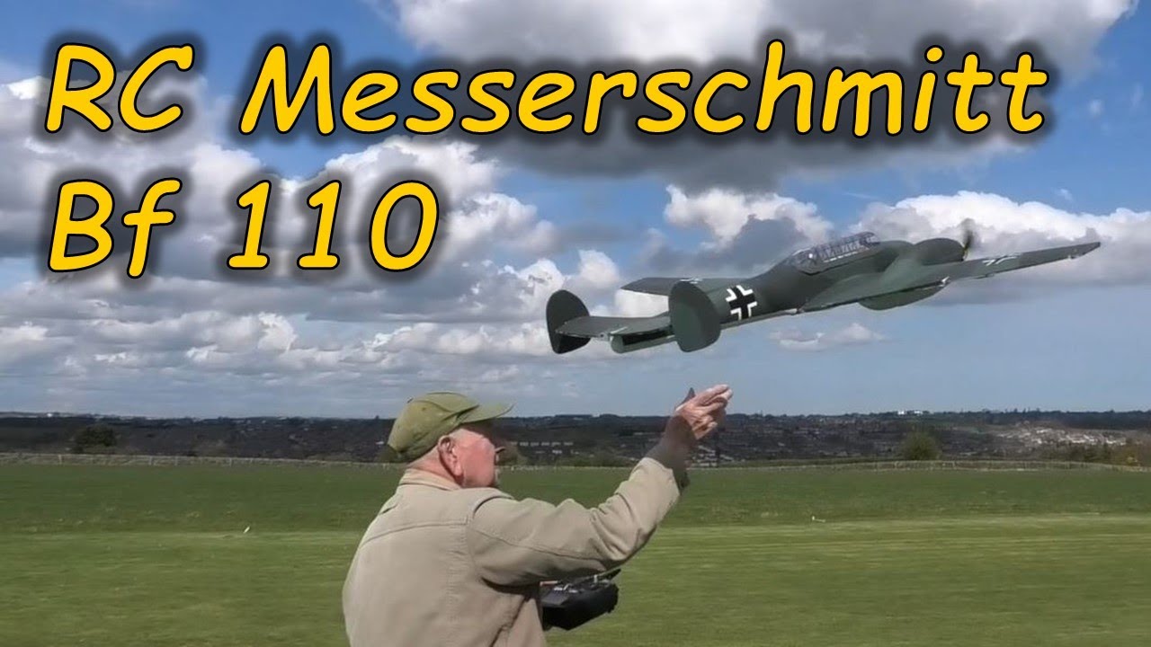 Fantastic RC Messerschmitt Bf 110 - 56" wingspan, built from Foamboard ...