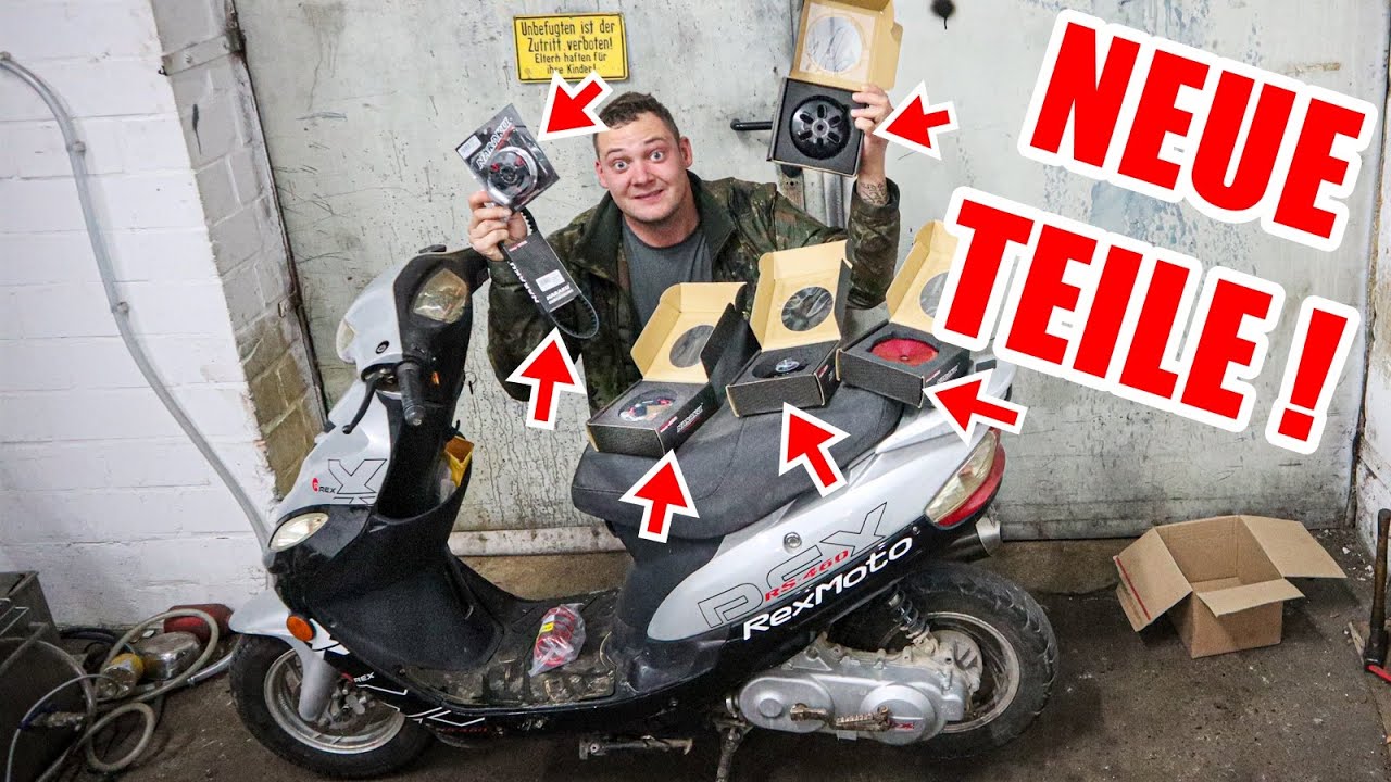 Rex Roller 80ccm UMBAU / Naraku Antriebskit / #8 - YouTube