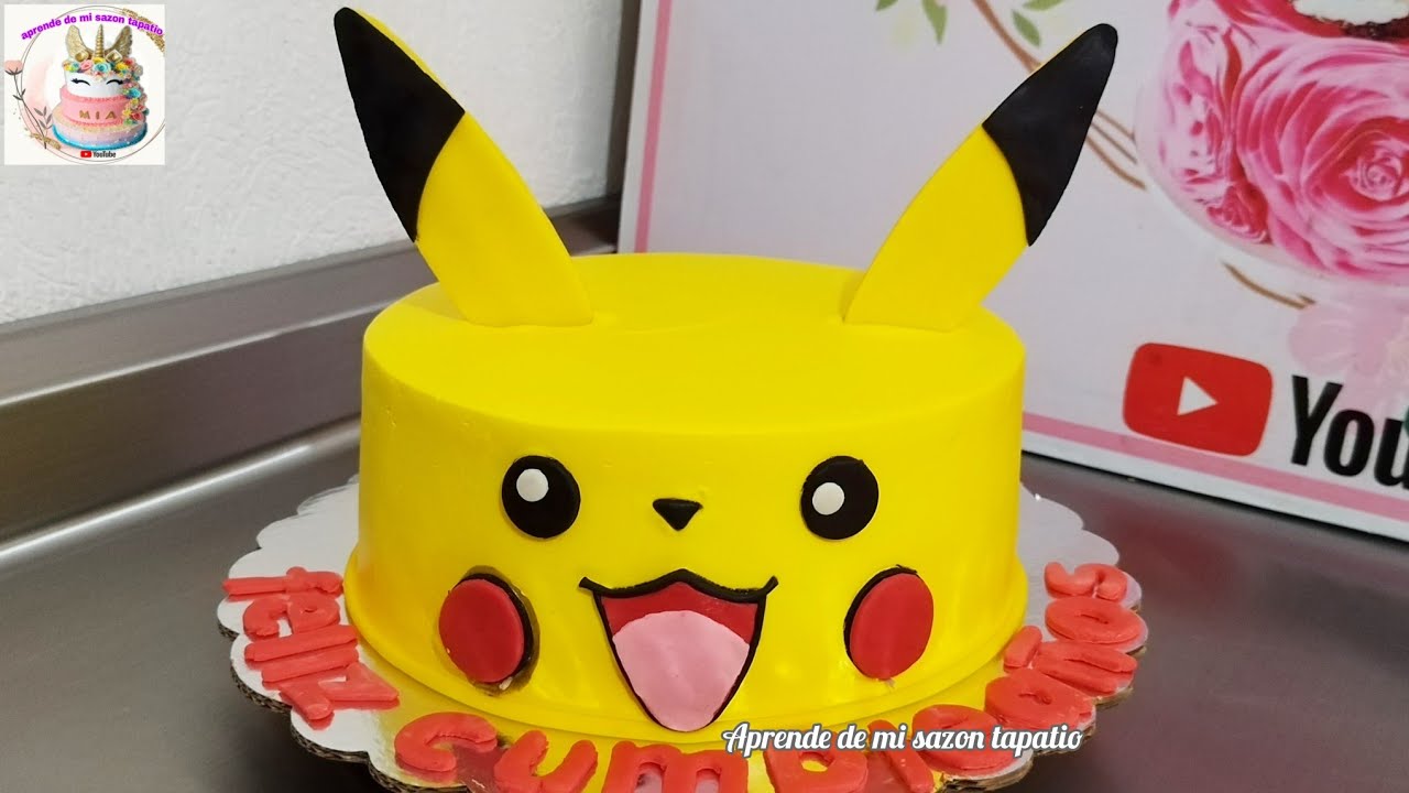 pastel de pikachu | cómo hacer un pastel de pikachu en chantilly y ...