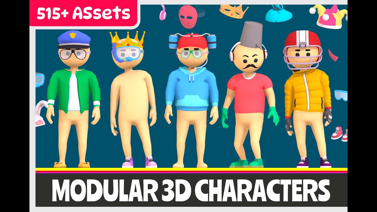 Modular 3D Characters Vol.3 - YouTube