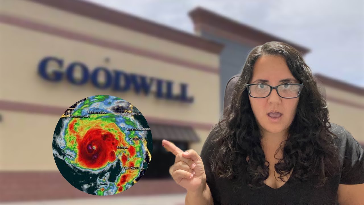 Thrifting at Goodwill During a Hurricane - YouTube