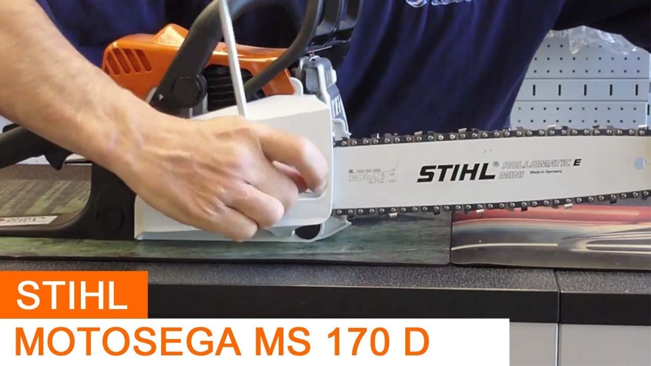 Motosega Stihl MS 170 D - YouTube