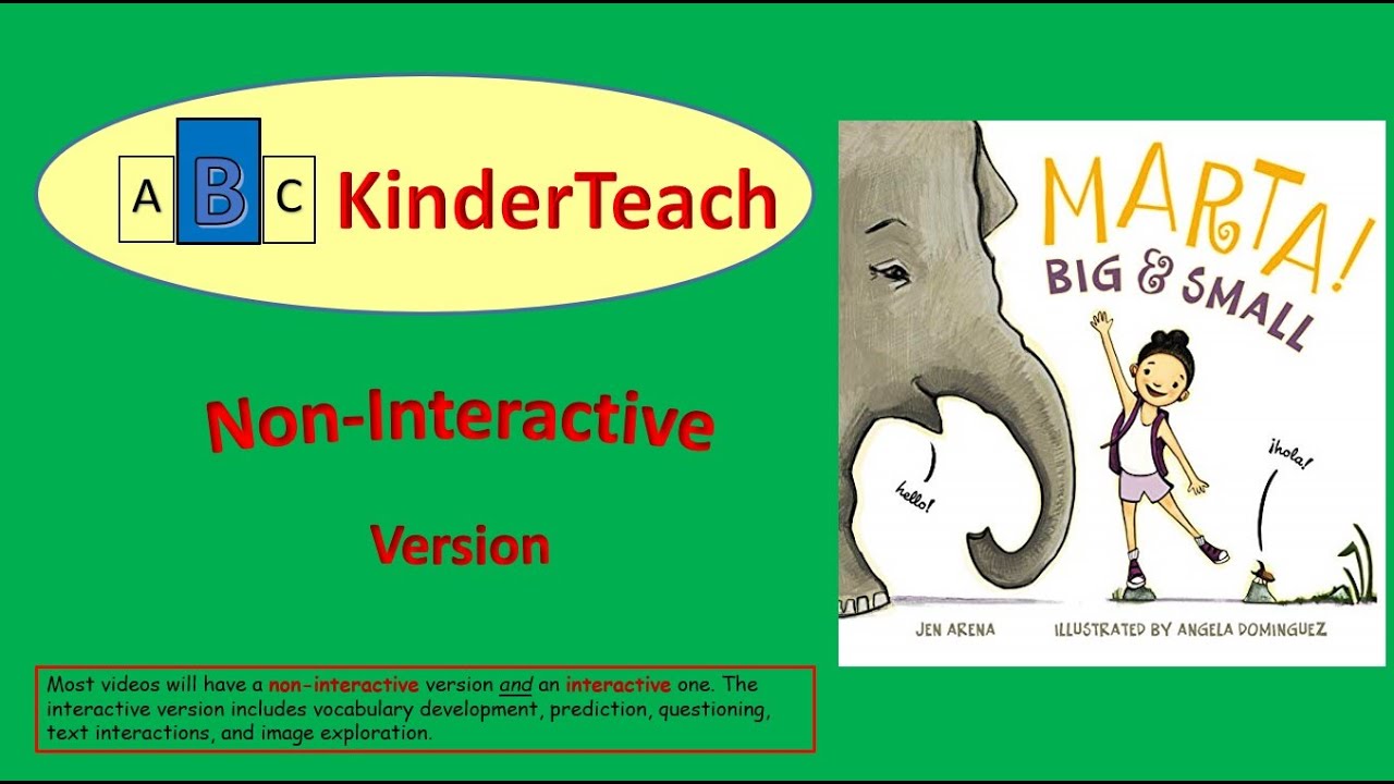 Marta! Big & Small -- Non-Interactive Read Aloud - YouTube