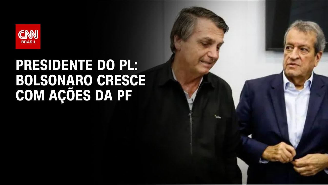 Presidente do PL: Bolsonaro cresce com ações da PF | CNN ARENA - YouTube