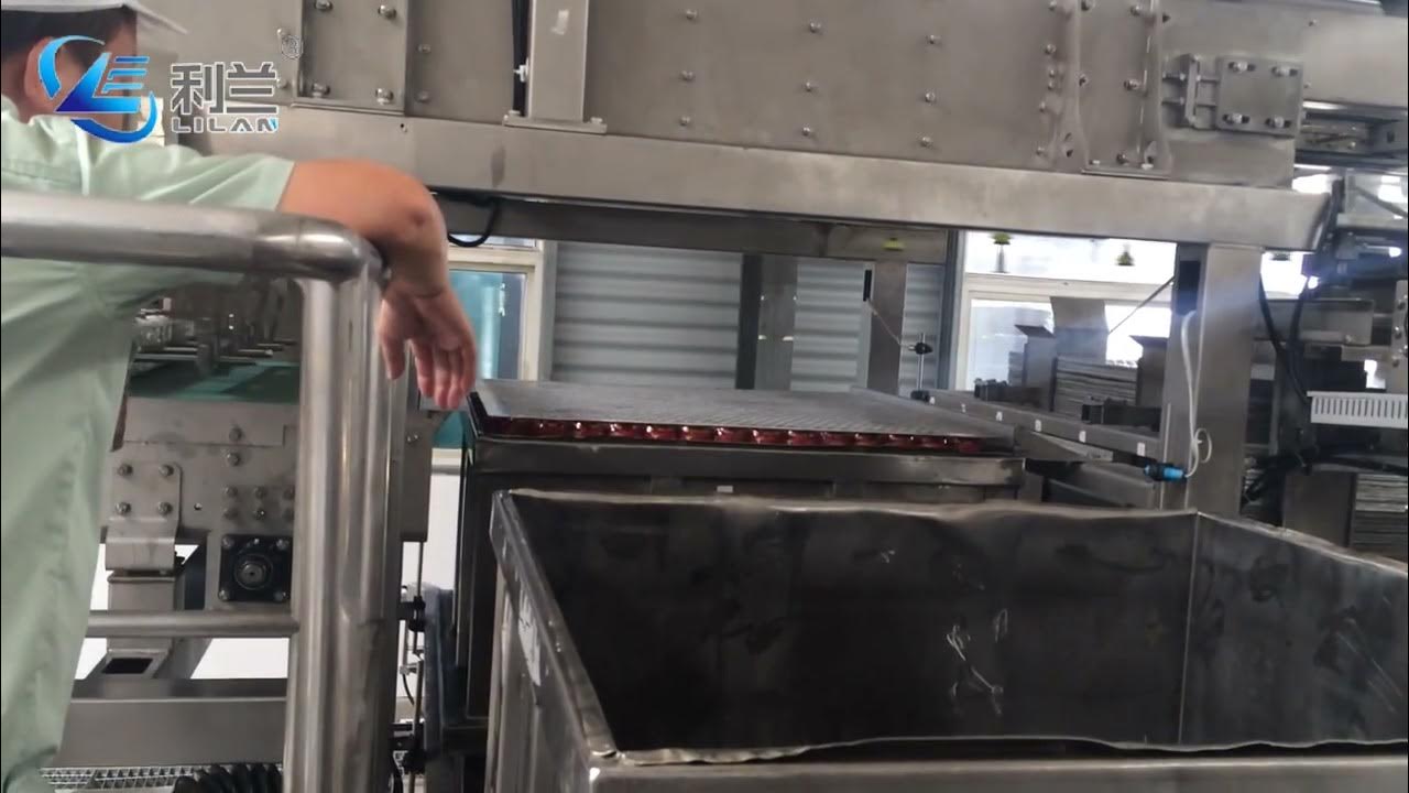 Full automatic Loading and unloading machine for retort basket - YouTube