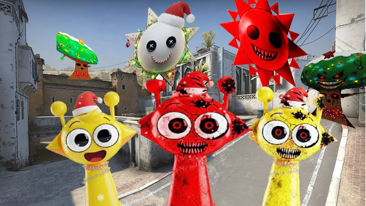 Nightmare Super Simon And Christmas Sprunkies Characters - YouTube