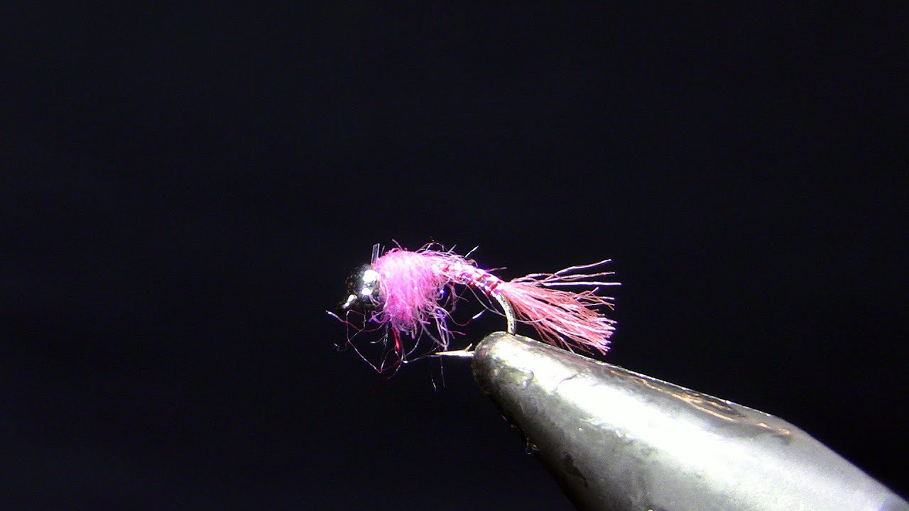 Pink Lightning Bug Winter Nymph | Yellowstone Country Fly Fishing - YouTube