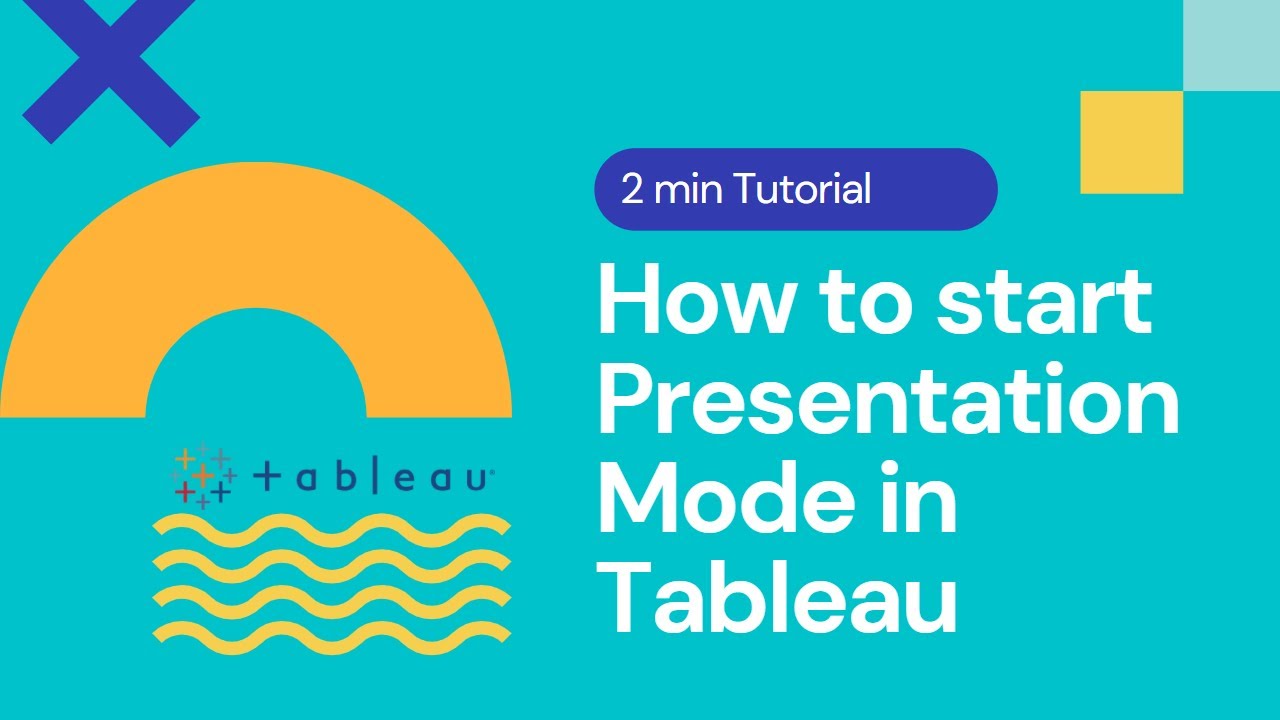 How to start Presentation Mode in Tableau | 2min Tutorial #tableau # ...