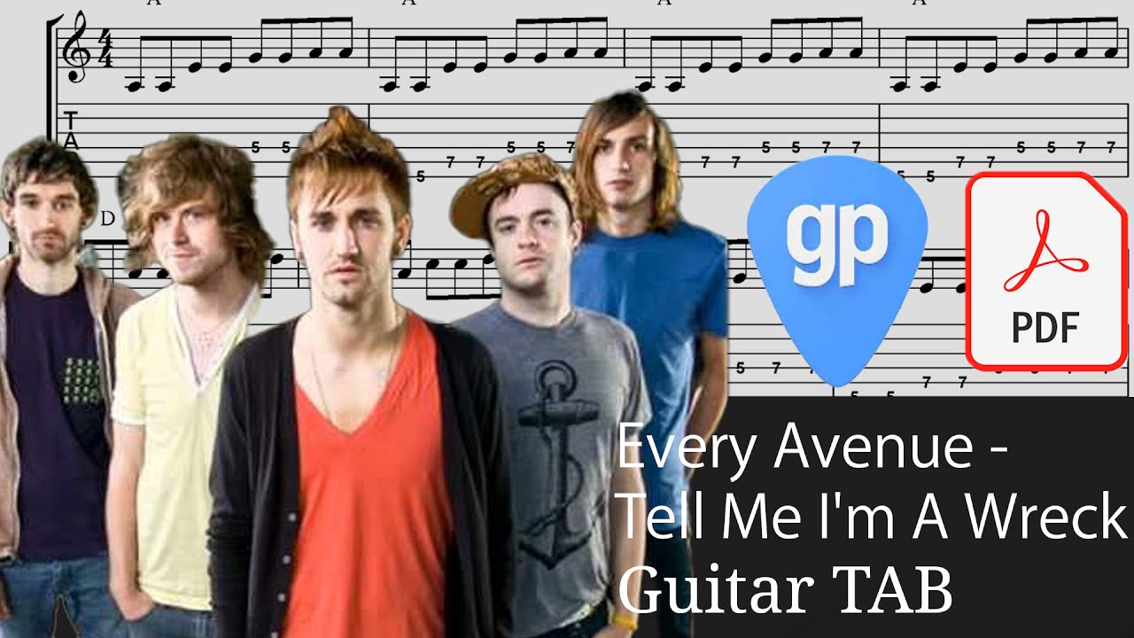 Every Avenue - Tell Me I'm A Wreck Guitar Tabs [TABS] - YouTube