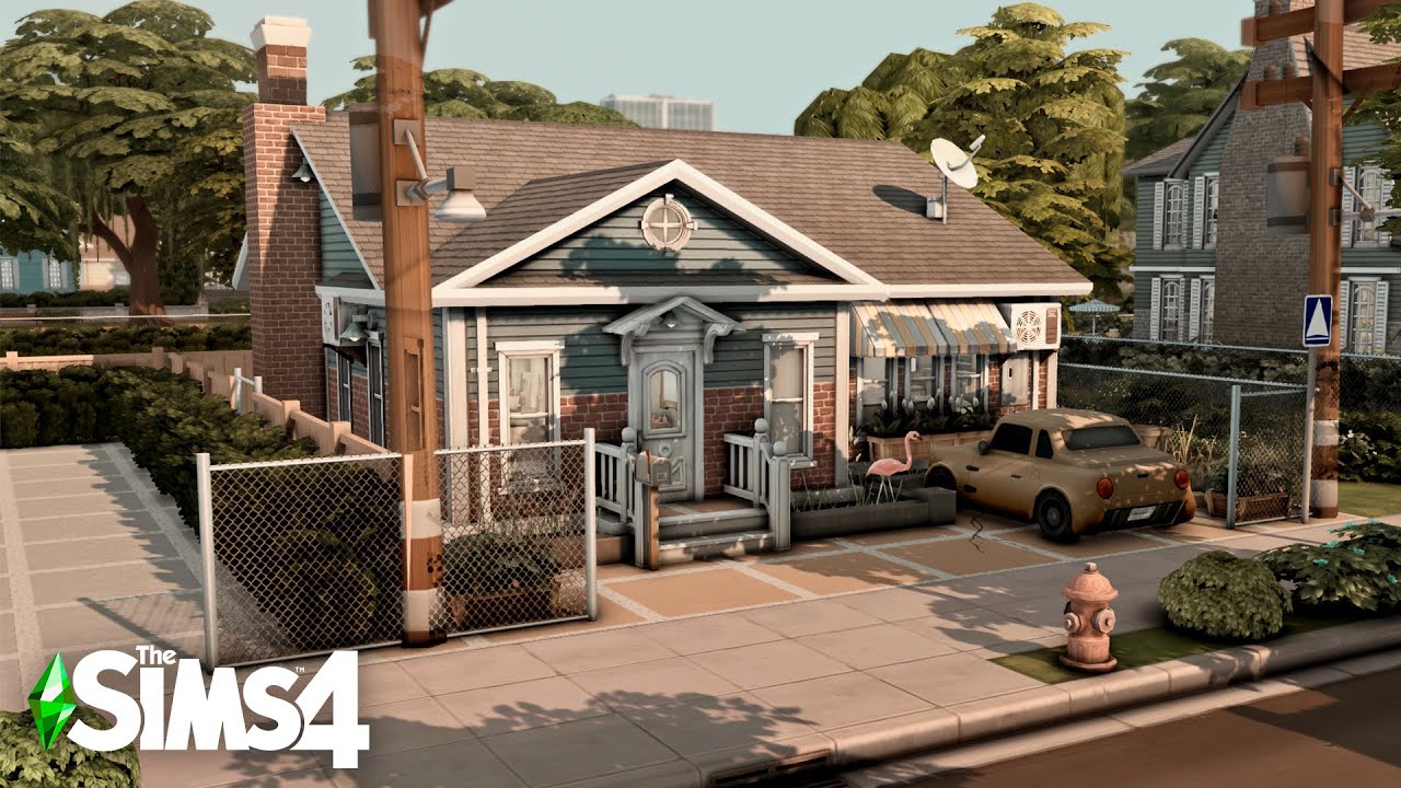 SIMPLE REALISTIC HOUSE - Realistic Build | The Sims 4 - no cc. - YouTube