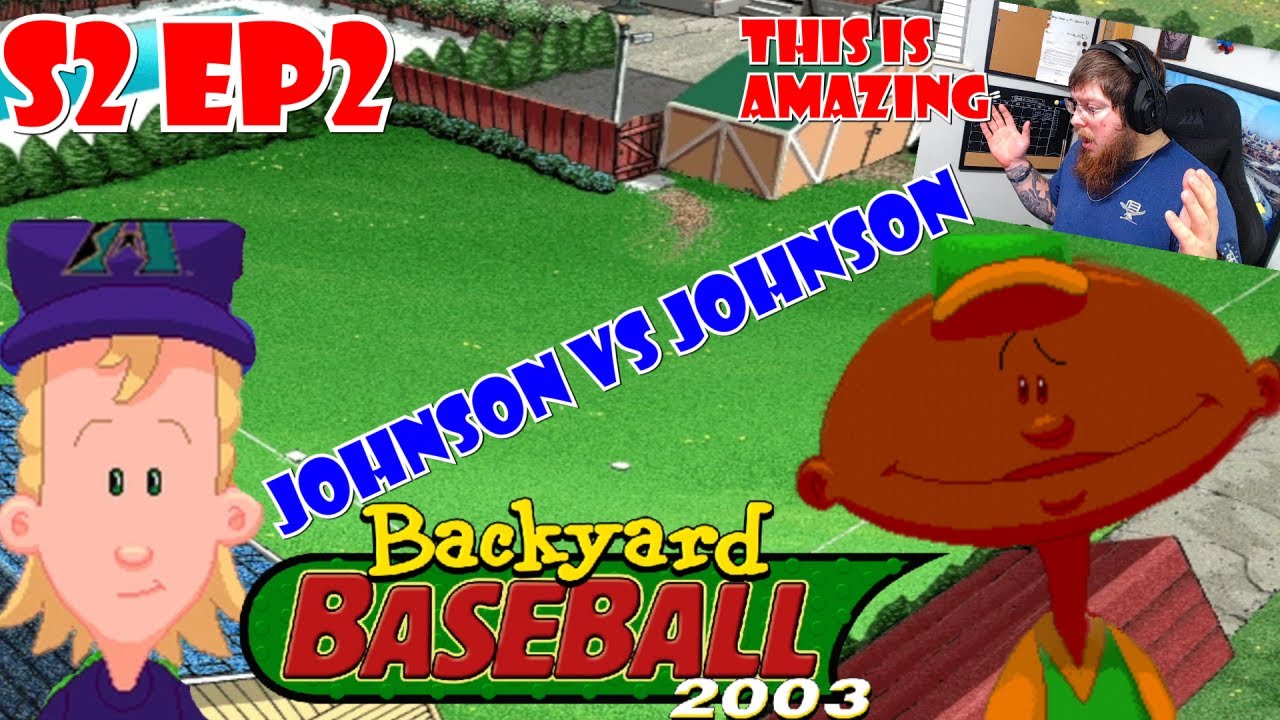JOHNSON VS JOHNSON... (BACKYARD BASEBALL 2003 SEASON 2 EP2) - YouTube