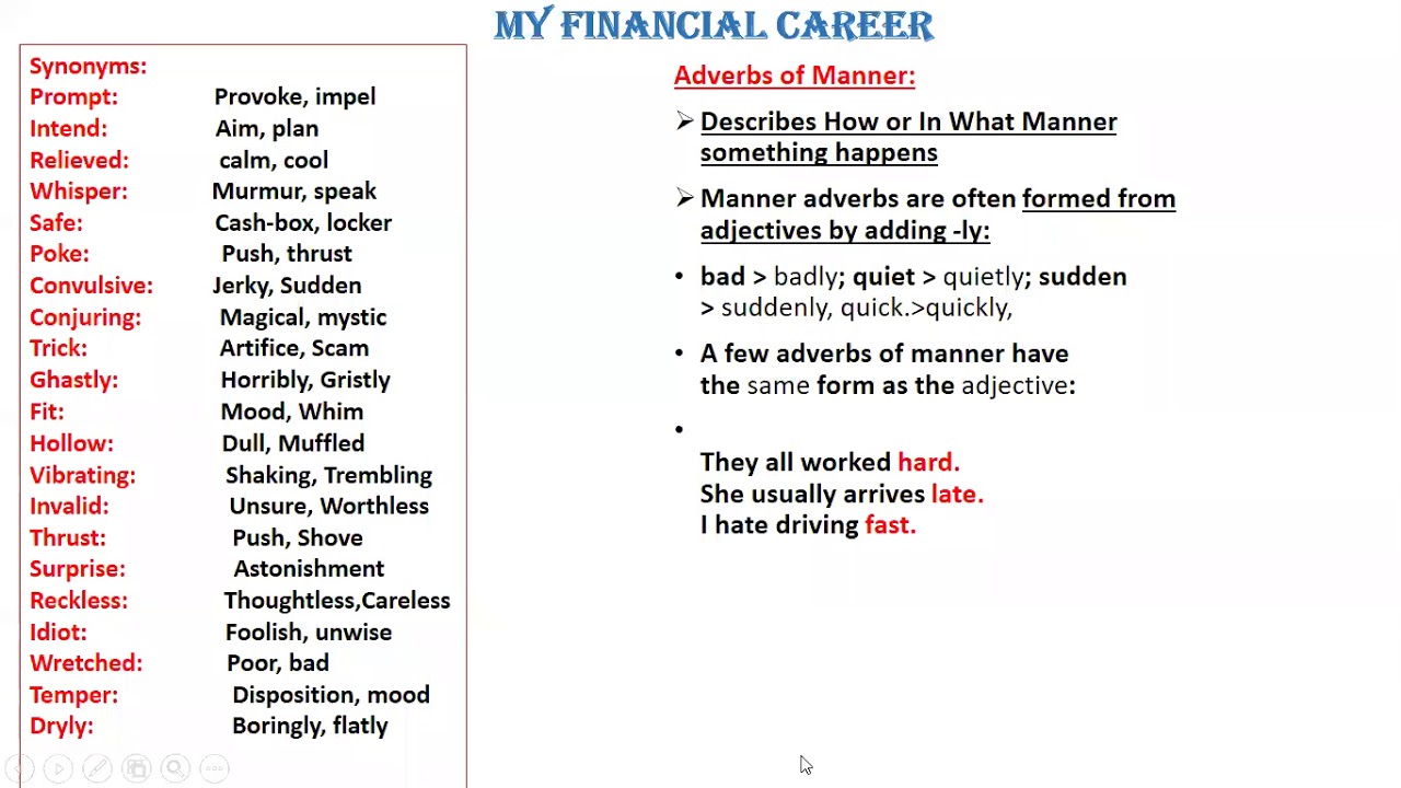 My Financial Career Translation Synonyms Lec 2 English FSc ICS my-financial-career-translation-synonyms-lec-2-english-fsc-ics