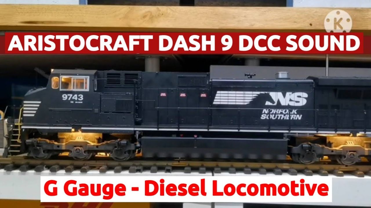 Aristocraft DASH 9 DCC Sound - YouTube