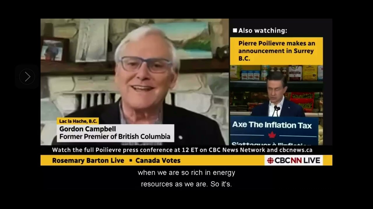 CBC Interview former Liberal Premier Gordon Campbell - YouTube