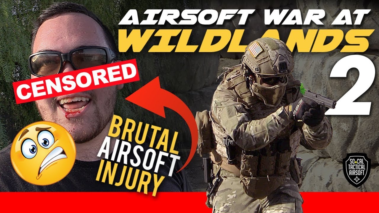 AIRSOFT INJURY at WILDLANDS AIRSOFT ( Polarstar Gameplay ) SCTAS - YouTube