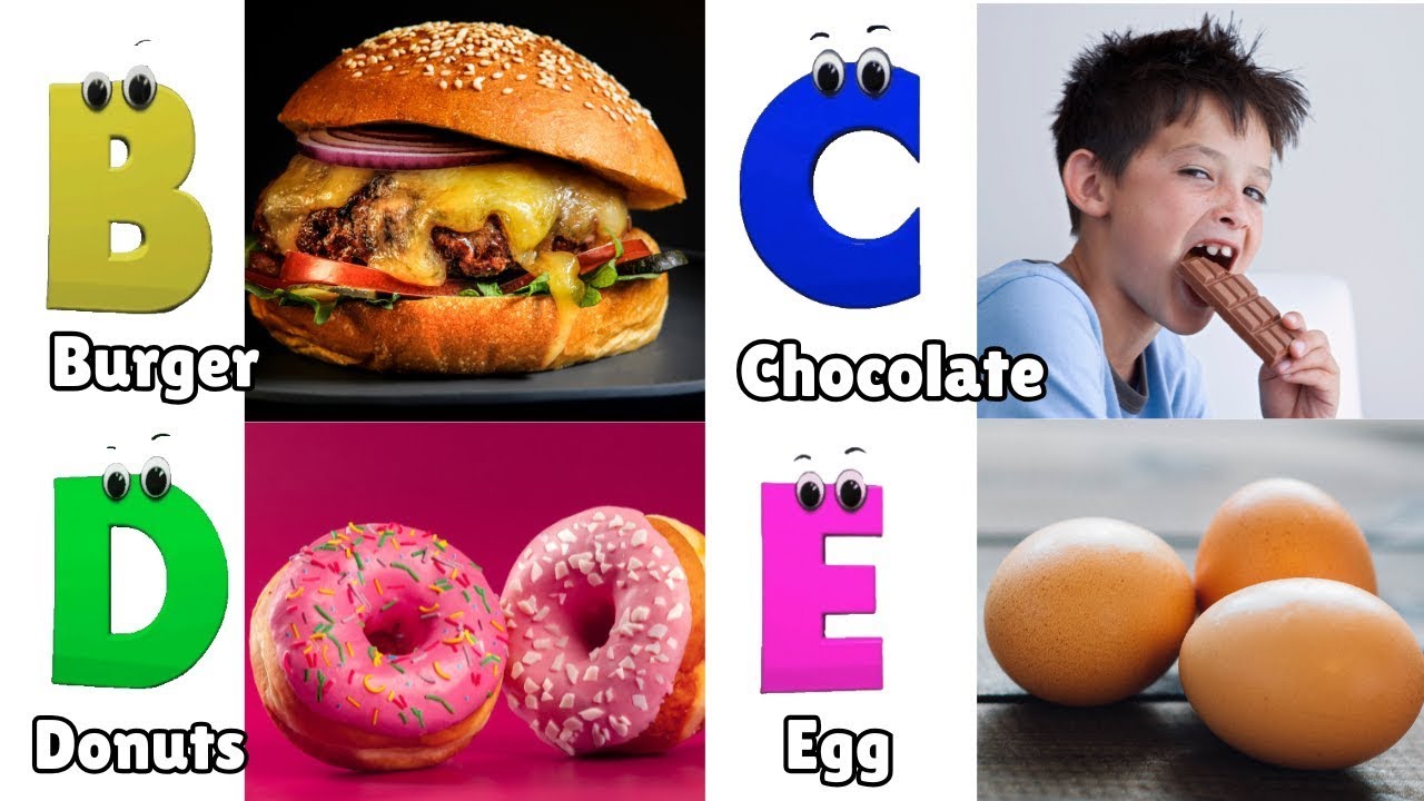 Food phonics song for kids |Alphabets phonics for kids |Phonics Song ...