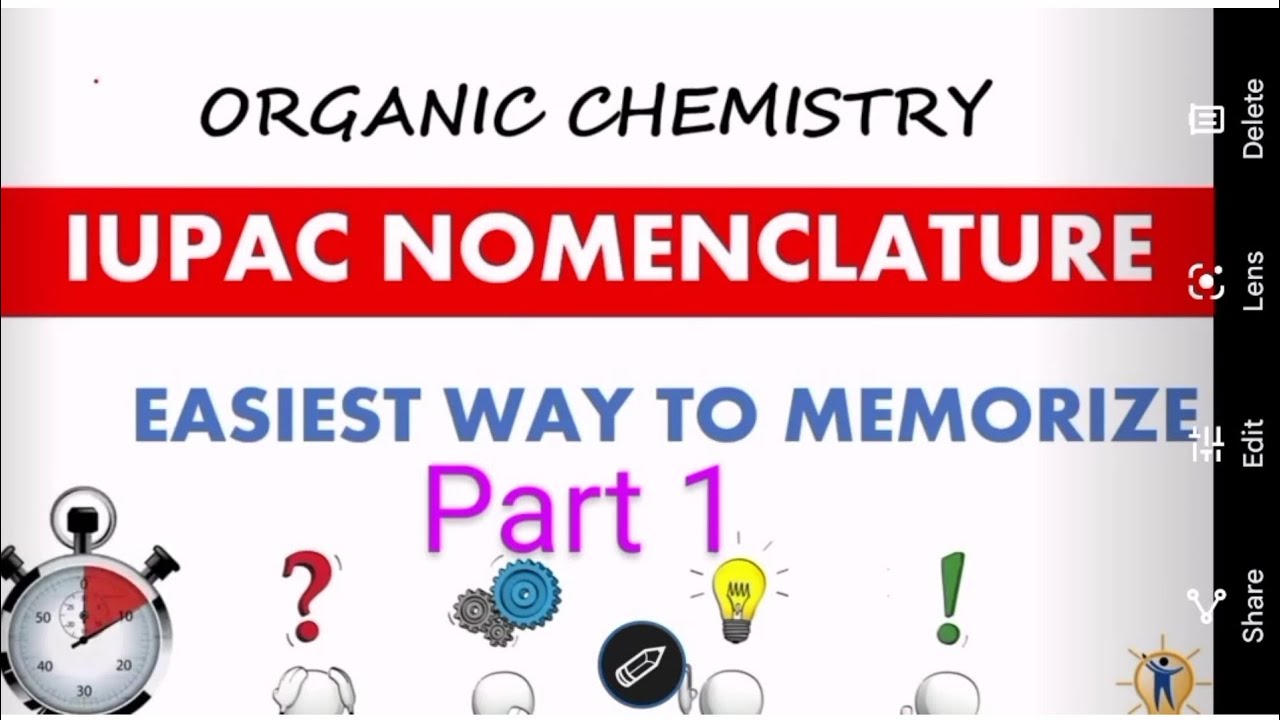 Easiest way to memorize IUPAC Nomenclature || IUPAC naming Organic ...