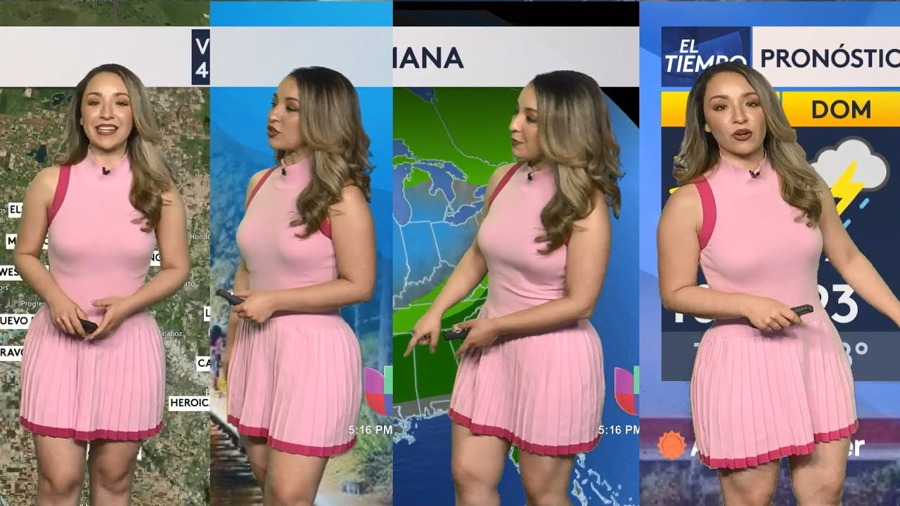 Maria Perez for Univision 48 Rio Grande Valley with the Weather report ...