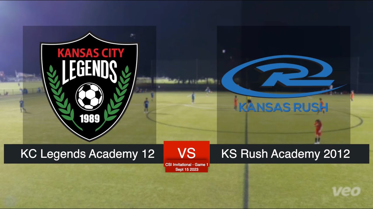 CSI Invitational 2023 Game #1 - KC Legends Academy 12 v Kansas Rush ...
