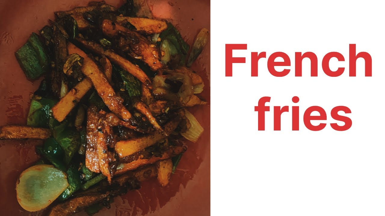 French fries chilli easy recipe at home - YouTube
